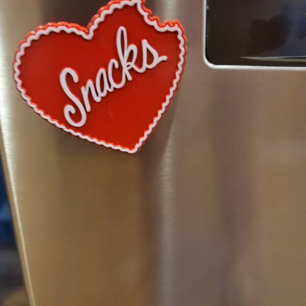 Snacks Rubber Magnet - Etsy