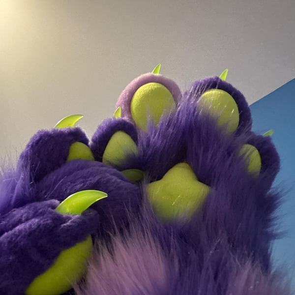 Alien Cat Paws Furry Paws Halloween Gift for Furry Cosplay Gloves Alien ...