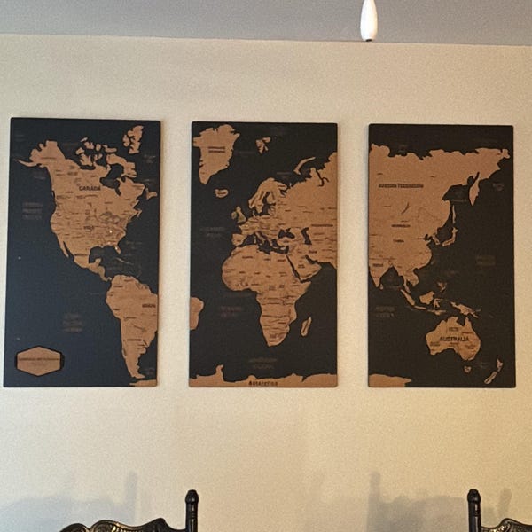 USA Push Pin Map Sympathy Gifts, United States Travel Map Shelf Decor ...