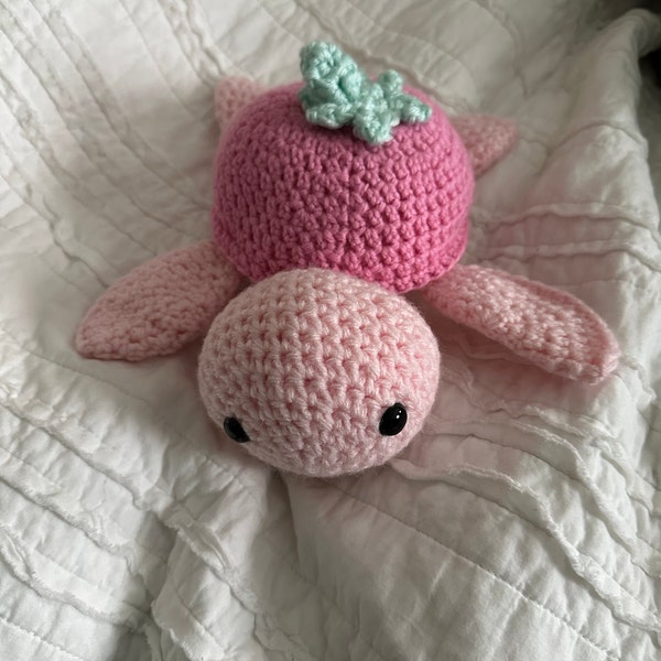 Crochet Strawberry Turtle Pattern PDF Download Beginner Friendly ...