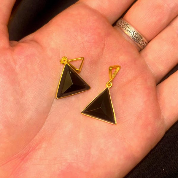 Red Coral Gemstone Pendant, Stabilized Coral 14KT Vermeil Locket, Red ...