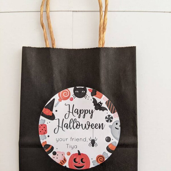 Halloween Stickers Candy Halloween Stickers Pumpkin Trick or Treat ...