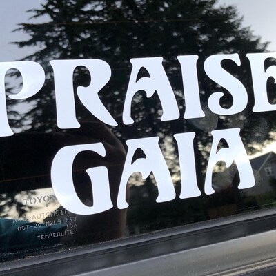 Praise Gaia Vinyl Decal Sticker Mother Earth Gaea Nature - Etsy