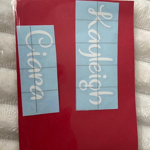 Personalised Vinyl Label Stickers for Gift Boxes, Notebooks, Glass ...