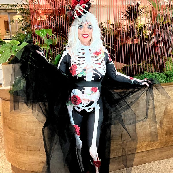 Rainbow Skeleton Overalls, Skeleton Dungaree With Bones, Halloween ...