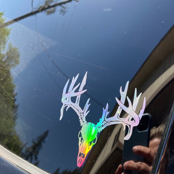 Deer Head Hunting Decal Car, Truck, Windshield, Laptop, Vinyl ...