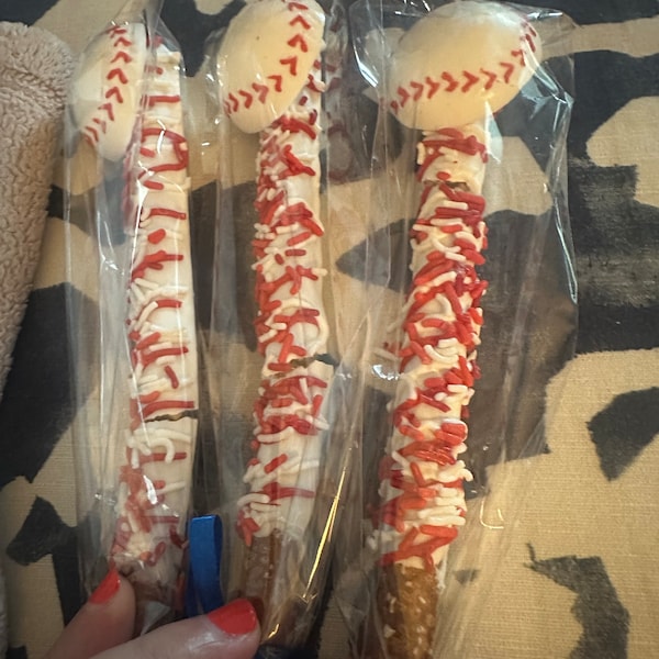 Palm Tree Chocolate Covered Pretzel Rods 12 Hawaiian Party Luau - Etsy