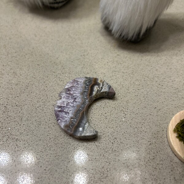Amethyst Moon Crescent Moon Slices - Etsy