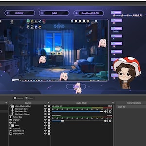 Lotus Animated Twitch Pack Pink Lotus Flower Streamer - Etsy