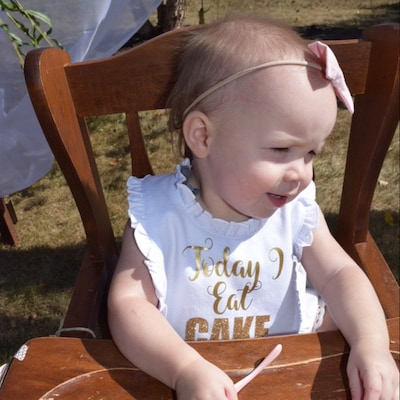 Today I Eat Cake Bib Cake Smash Bib First Birthday Cake Bib 1st ...