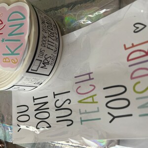 Teacher Book Labels Teacher Name Labels Personalized Teacher Stickers ...