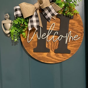 Custom Welcome Door Sign Front Door Decor Personalized Door | Etsy