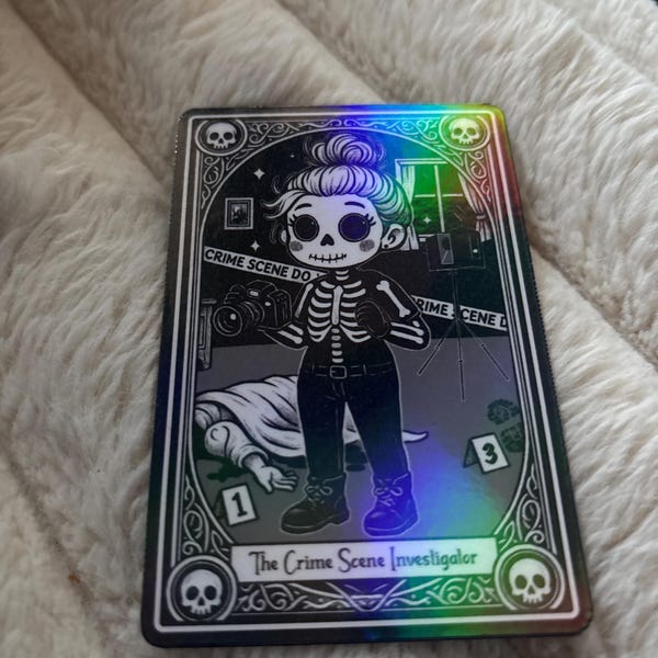 Holographic Forensic Science Tarot Card Magnets: the Female Crime Scene ...