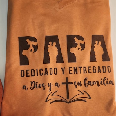 Dia Del Padre SVG and PNG, Papá Cristiano Entregado a Dios Y Su Familia ...
