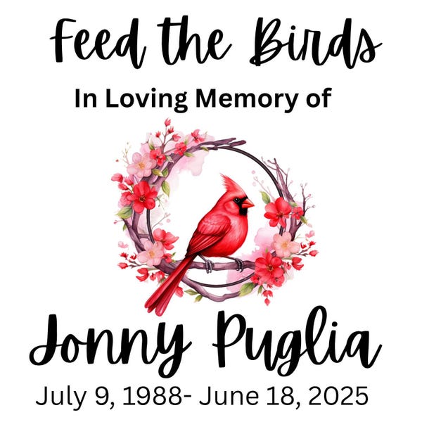 Red Cardinal Frame Clipart, PNG Instant Download File, Floral Bird ...