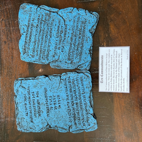Ten Commandments in Paleo Hebrew Script Recreation - Etsy