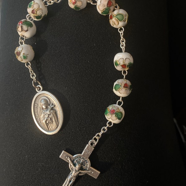 Catholic Prayer Beads, Nine Bead Chaplet, Patron Saint Chaplet, Padre ...