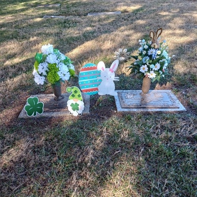 Patriotic Vase Flower Spring Cemetery Flowerscemetery Styrofoam Vase ...