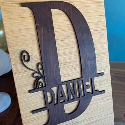 Split Monogram D SVG/PNG/DXF, Alphabet D Monogram Frame, Instant ...