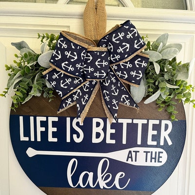 Front Door Decor Simply Blessed Year Round Wreath Front Door Wreath ...