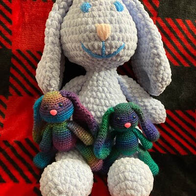 2in1 Crochet Bunny Toy Pattern Crochet Rabbit Amigurumi Pattern Crochet ...