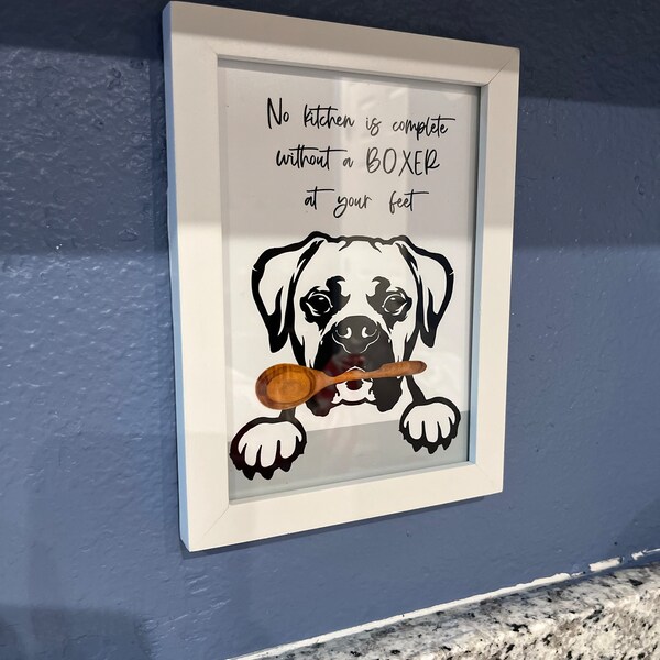 Boxer Dog Kitchen Art Print, Unframed - Etsy