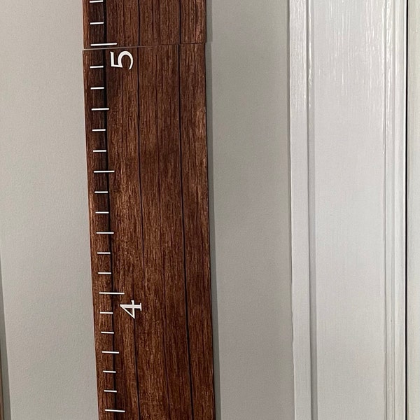 Personalized Wooden Kids Growth Chart - Height Ruler for Boys Girls ...