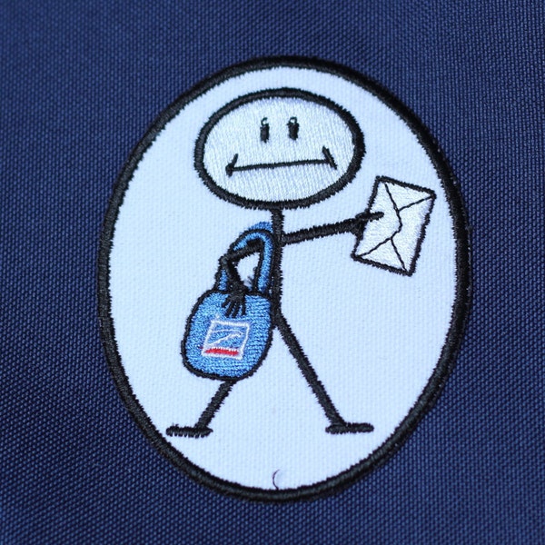 Iron-on Patch - POSTAL CARRIER - Etsy