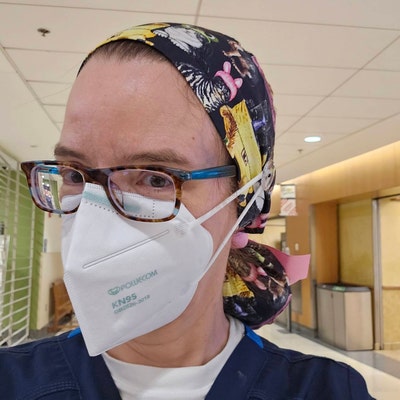 Face-lift Markings Scrub Cap, Plastic Surgeon Hat, Cosmetic Surgery ...