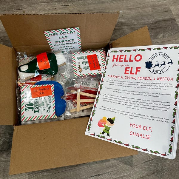 Elf Kit - 12, 24 Day Kit - Elf Accessories & Elf Props - Elf Mischief ...