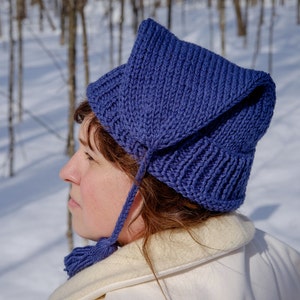 Pure Wool Voyageur Hand-knitted Cap Liberty Cap Coureur Des Bois Toque ...
