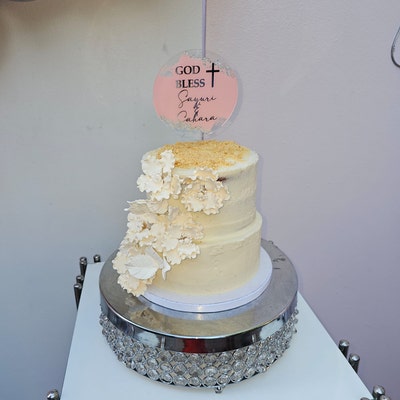 Birthday Cake Topper Acrylic Birthday Marbled Boho Chic 5 in Wide Gold ...