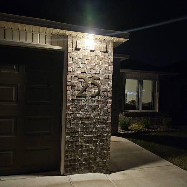 Metal Modern House Letters & Numbers | Individual House Numbers ...