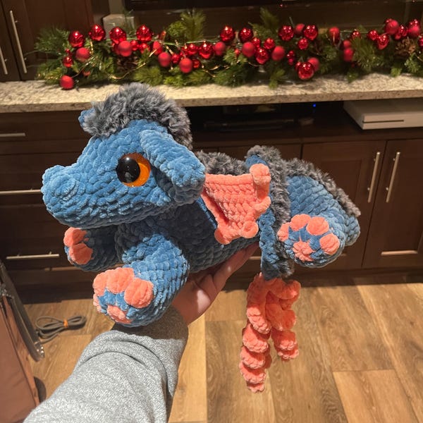 Jupiter the Dragon | PDF Crochet Amigurumi Pattern - Etsy