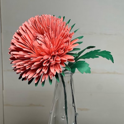 China Aster Easy Paper Flower Templates Instant Download SVG Silhouette ...