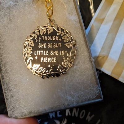Hermia 'little but Fierce' Keyring Enamel Keychain - Etsy