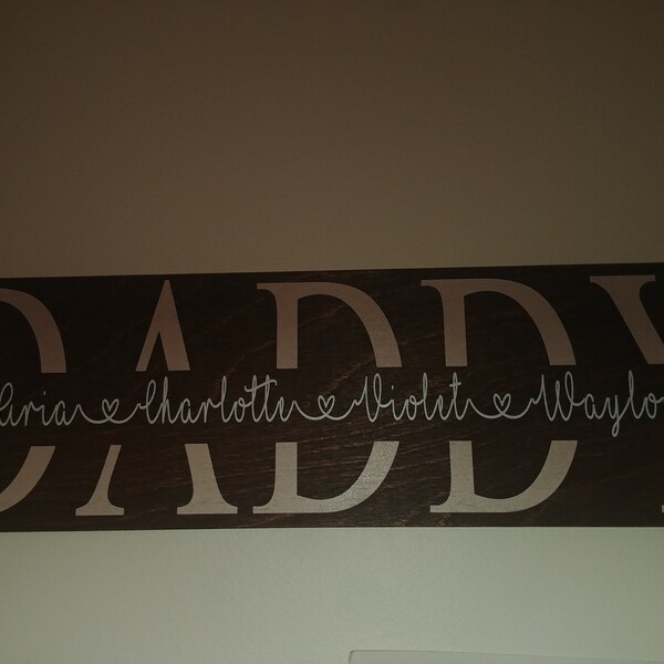 Daddy Fathers Day Gift Daddy Sign Gift for Daddy Rustic Sign for Daddy ...