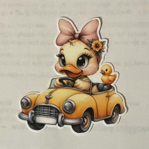 Daisy Duck Donald Duck Sticker, Family Vacation Sticker, Whimsical ...