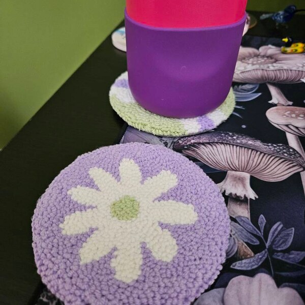 Puff Puff Pass Punch Needle Pillow Cover, Handmade Home Decor ...