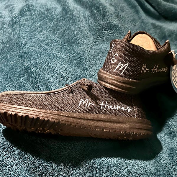 Womens / Wedding Custom Dude Shoes Perfect for Custom Gifts, Bridal ...