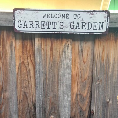 Personalized Garden Sign Custom Garden Gate Sign Gardener - Etsy