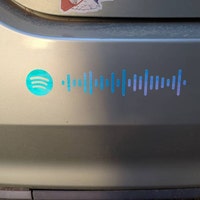 Custom Spotify Song Code Vinyl Decal Song Code Sticker Music Code Decal ...