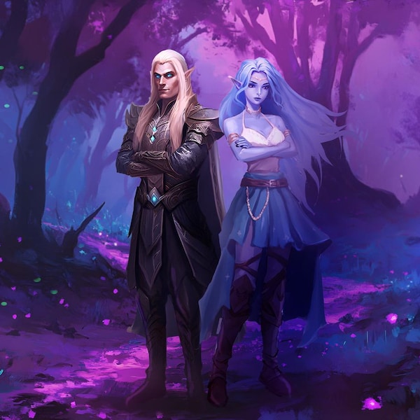 Custom Fantasy Character Commission, Personalized Character Portraits ...