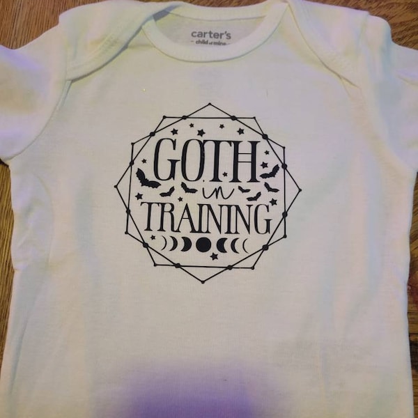 Goth in Training, Goth Baby Svg, Baby Goth, Spooky Baby, Goth Mom Svg ...