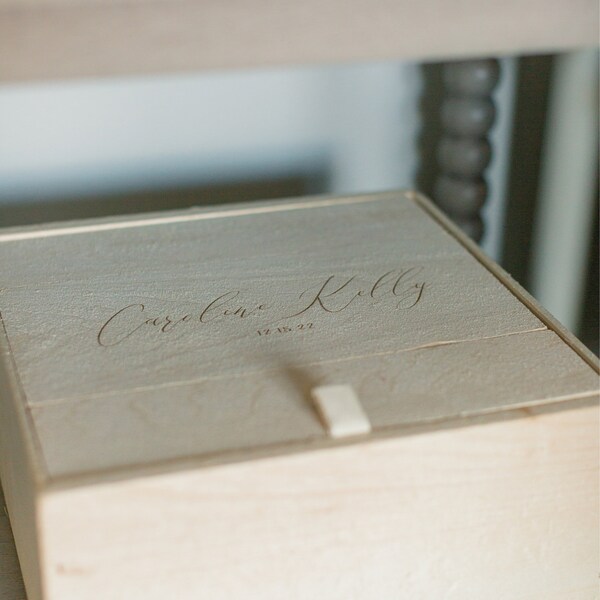 LARGE SIZE Baby Girl Keepsake Box // Personalized Box, Wood Box, Baby ...
