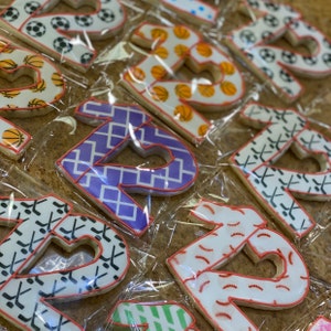 12 Twelve Number Cookie Cutter and Fondant Cutter and Clay - Etsy