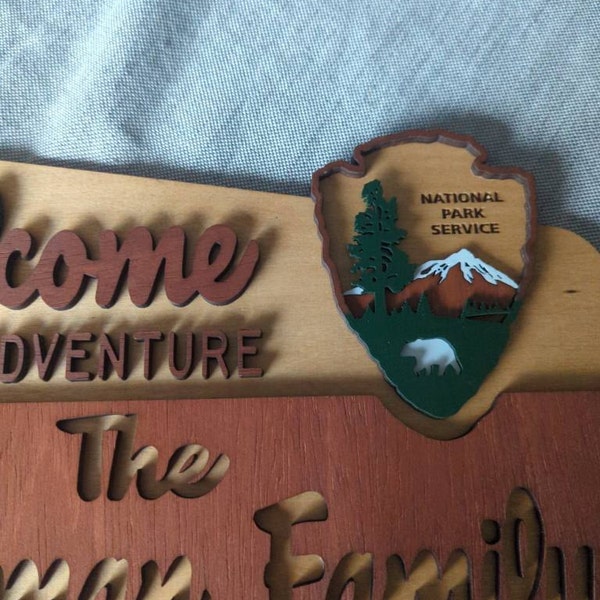 Custom National Park Sign, Wedding Sign, Camp Wedding, Hiker Gift ...