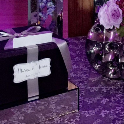 Wedding Card Box, Personalized Name Card Box, Event Card Holder ...