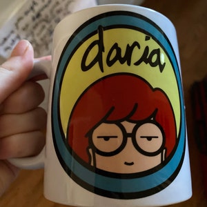 Daria Mug, Mtv's Daria Mug, Daria Cartoon Characters Mug, Daria Self ...