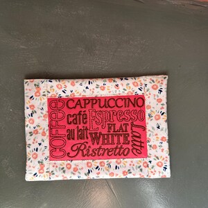 Coffee Mug Rug in the Hoop Machine Embroidery Design - Etsy